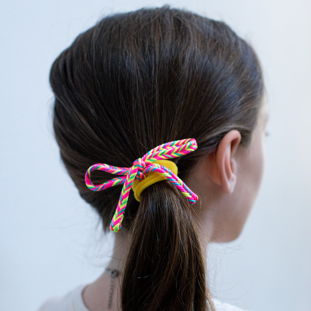 Braided neon hair ties – Fig & Moss