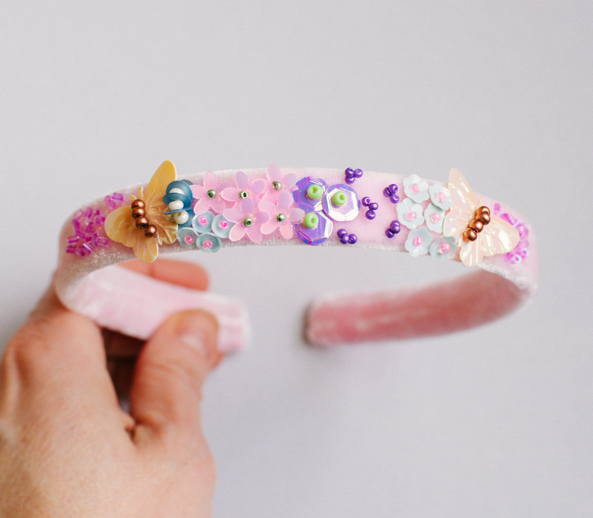 Garden Party | Embellished Velvet Headbands – Fig & Moss